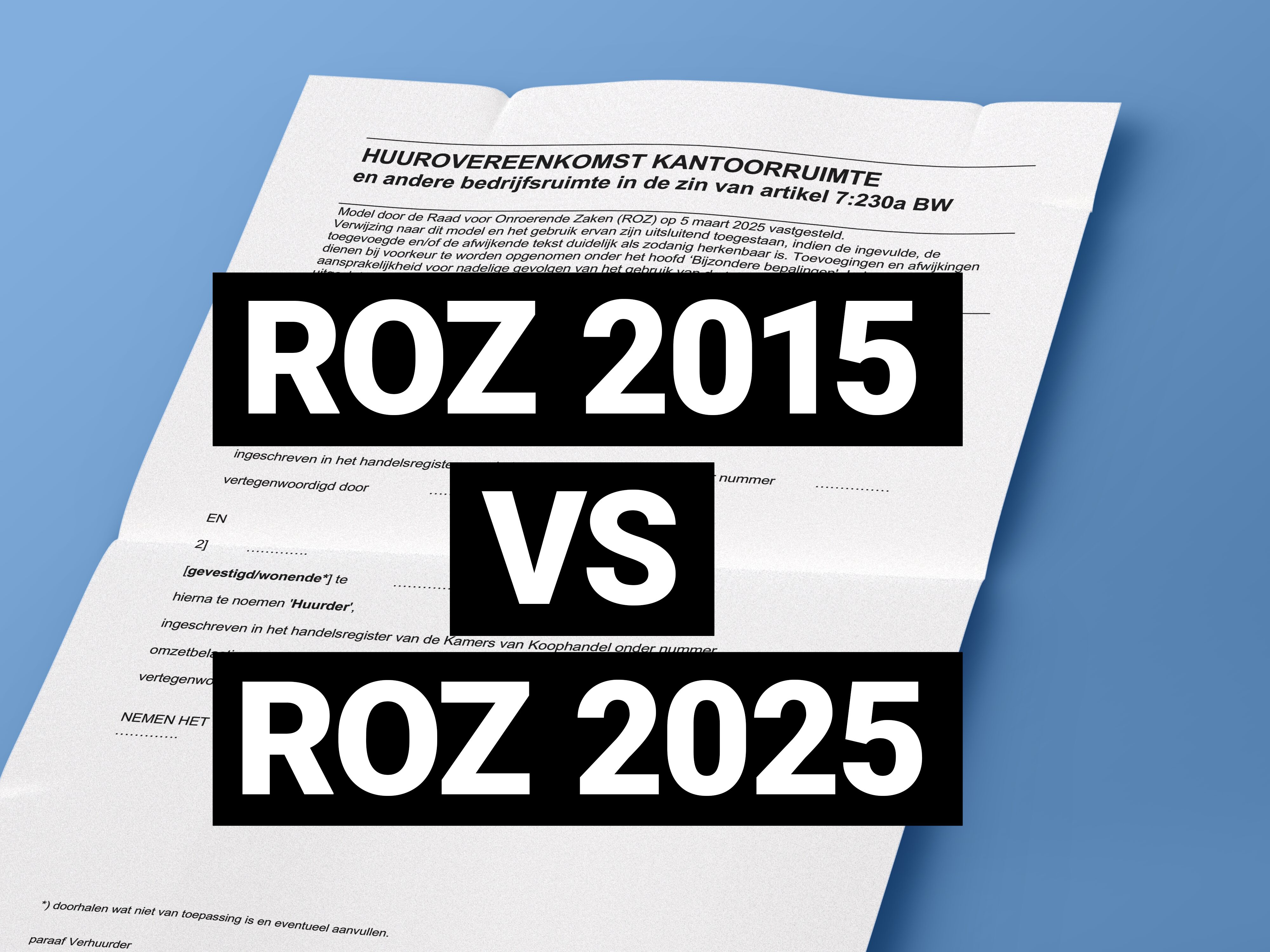 ROZ-kantoorruimte 2025 versus 2015 - Redept